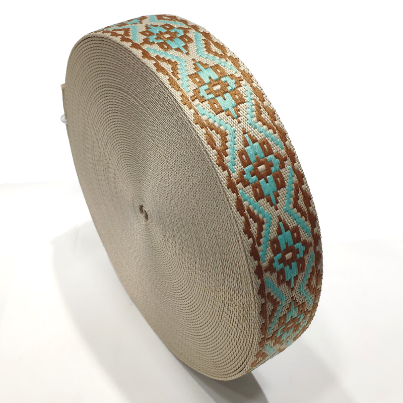 wholesale abstract flower pattern webbing