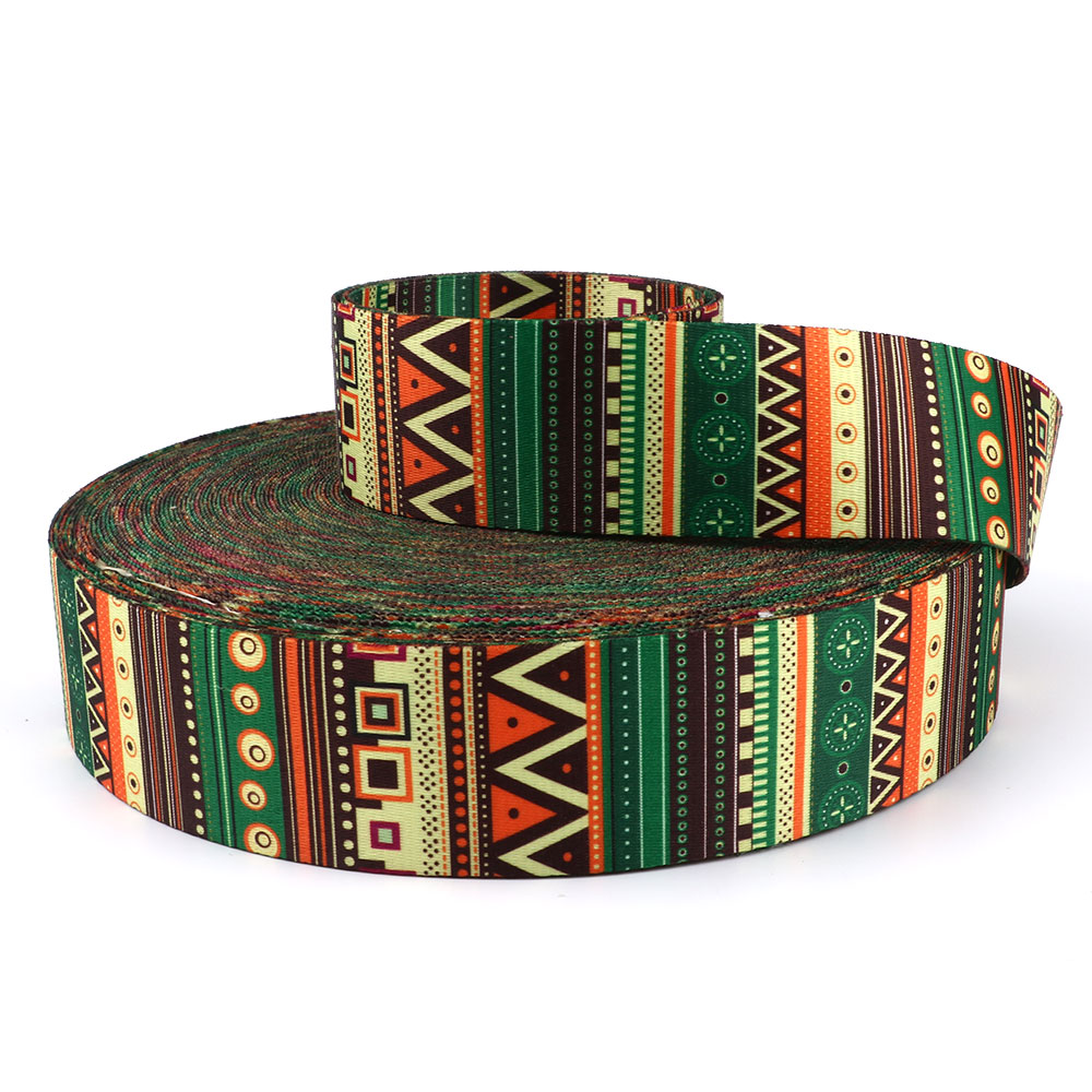 Polyester Nylon Webbing Rainbow Webbing