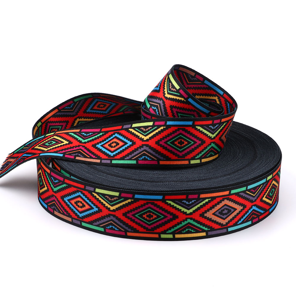 Polyester Nylon Webbing Rainbow Webbing