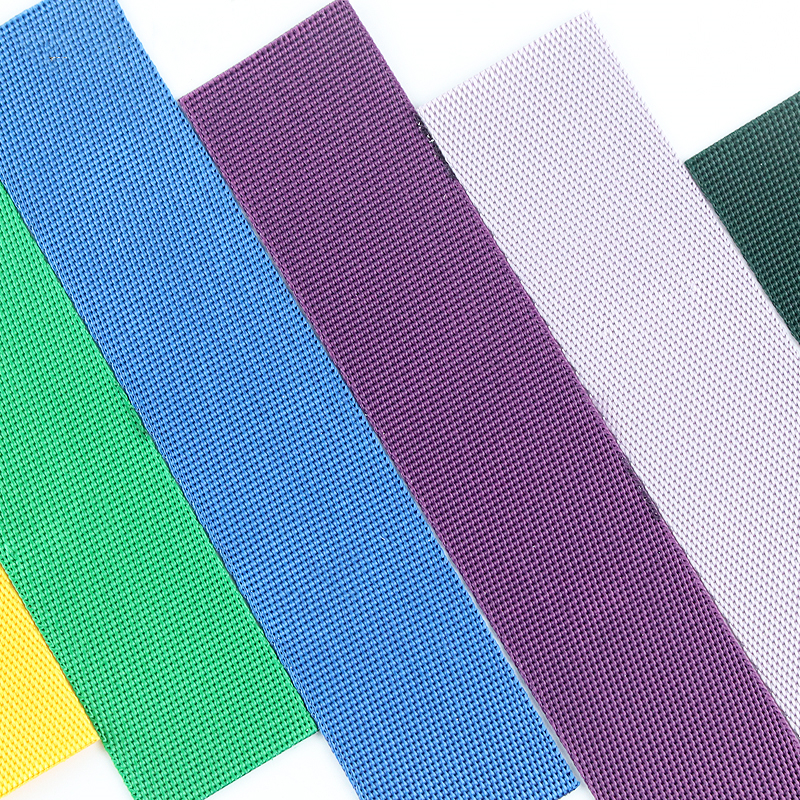 Multi Color Organic Cotton Canvas Webbing